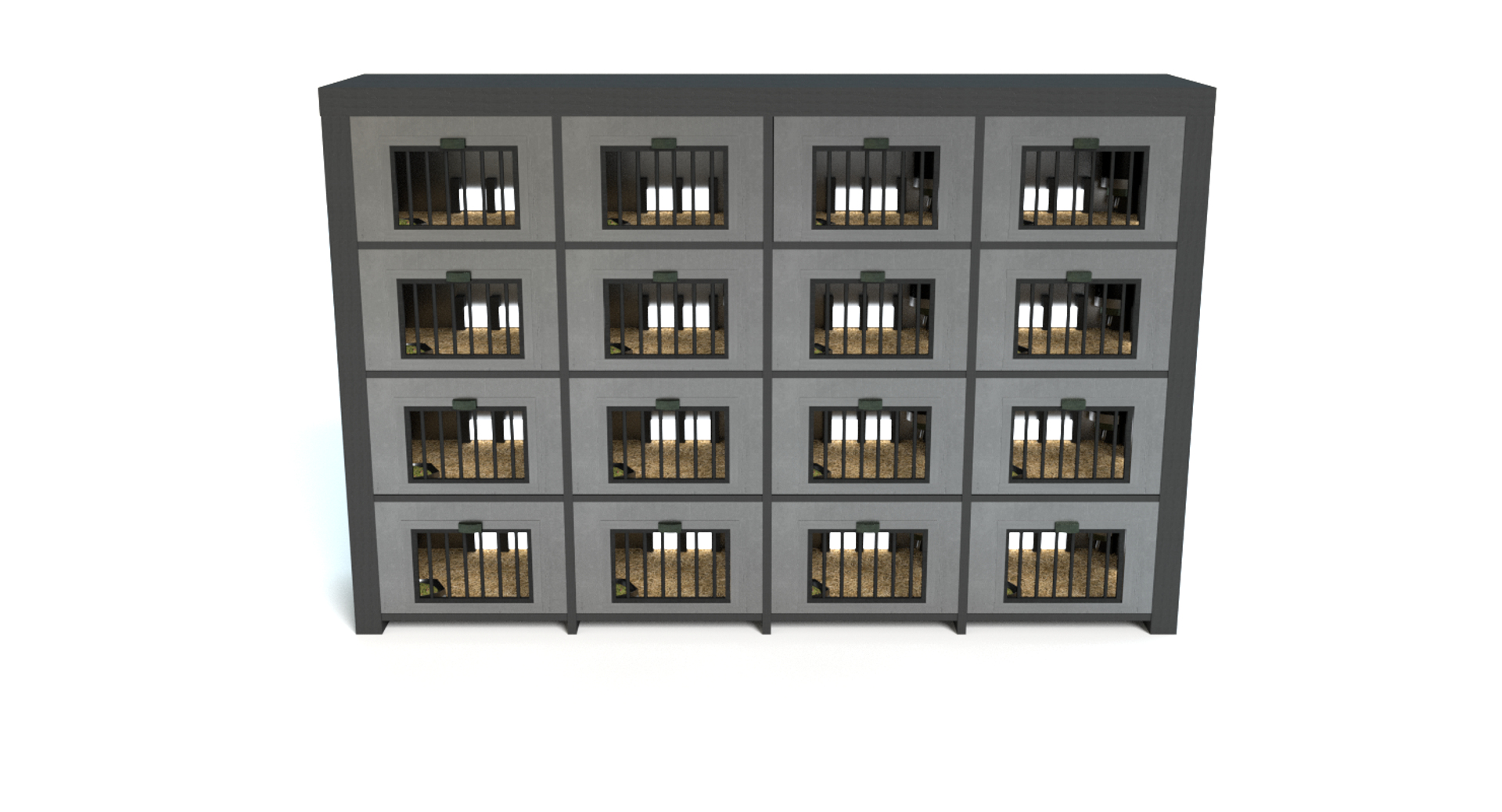 Sci-fi Animal Cages 3D - TurboSquid 1157417