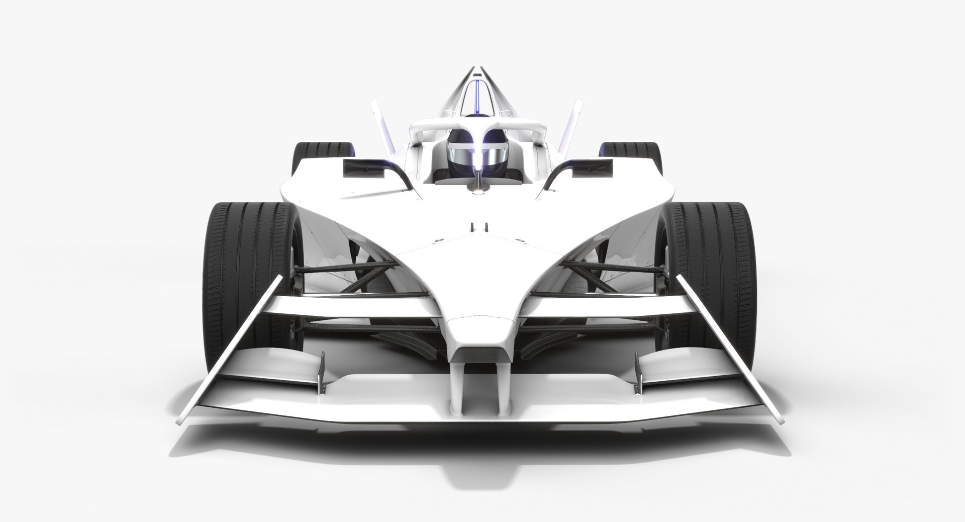 Generation 3 Formula E Race Car Season 2022 - 2023 White Mockup 3D ...