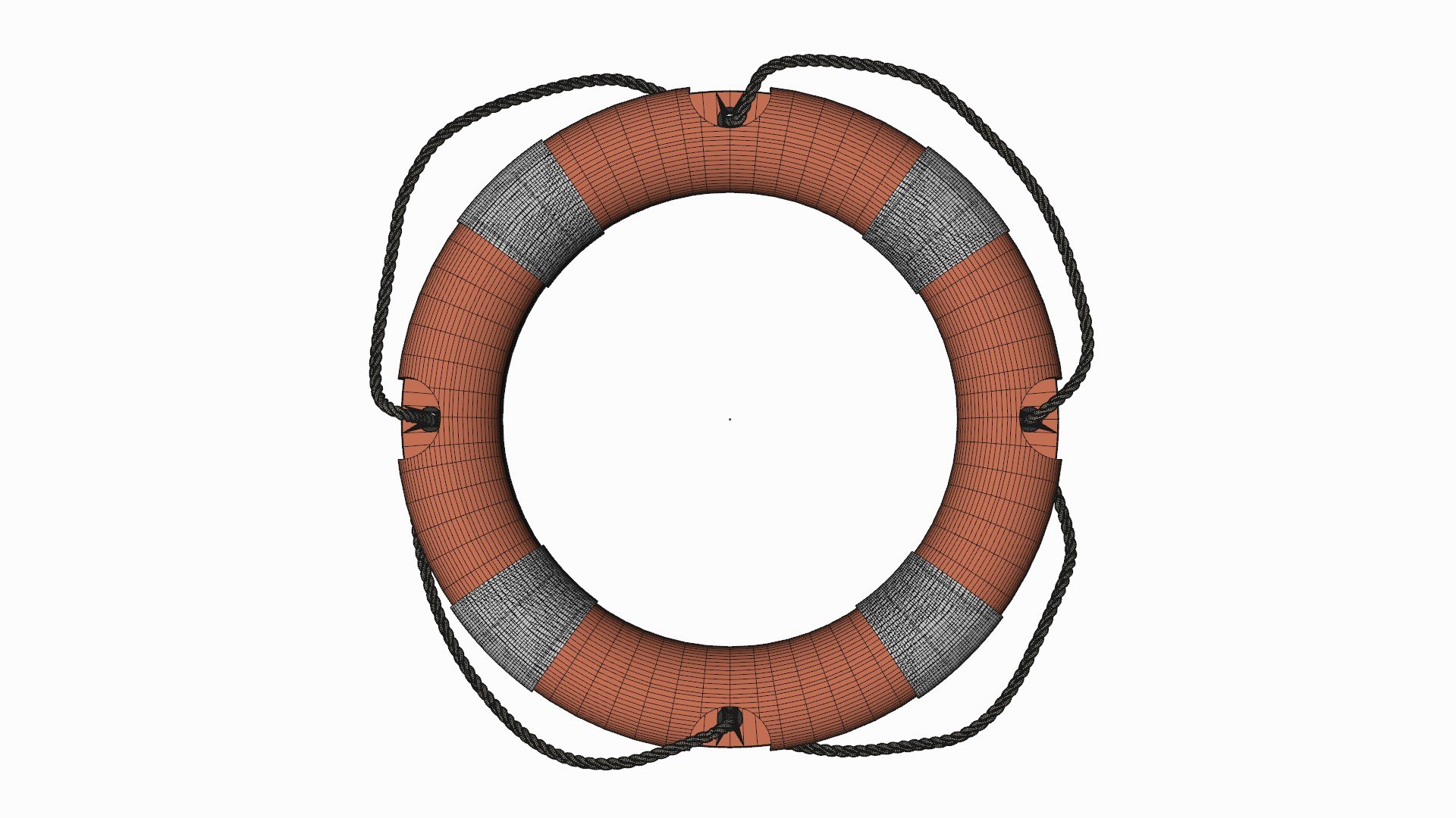 Round Life Saving LifeBuoy 3D Model - TurboSquid 2160028