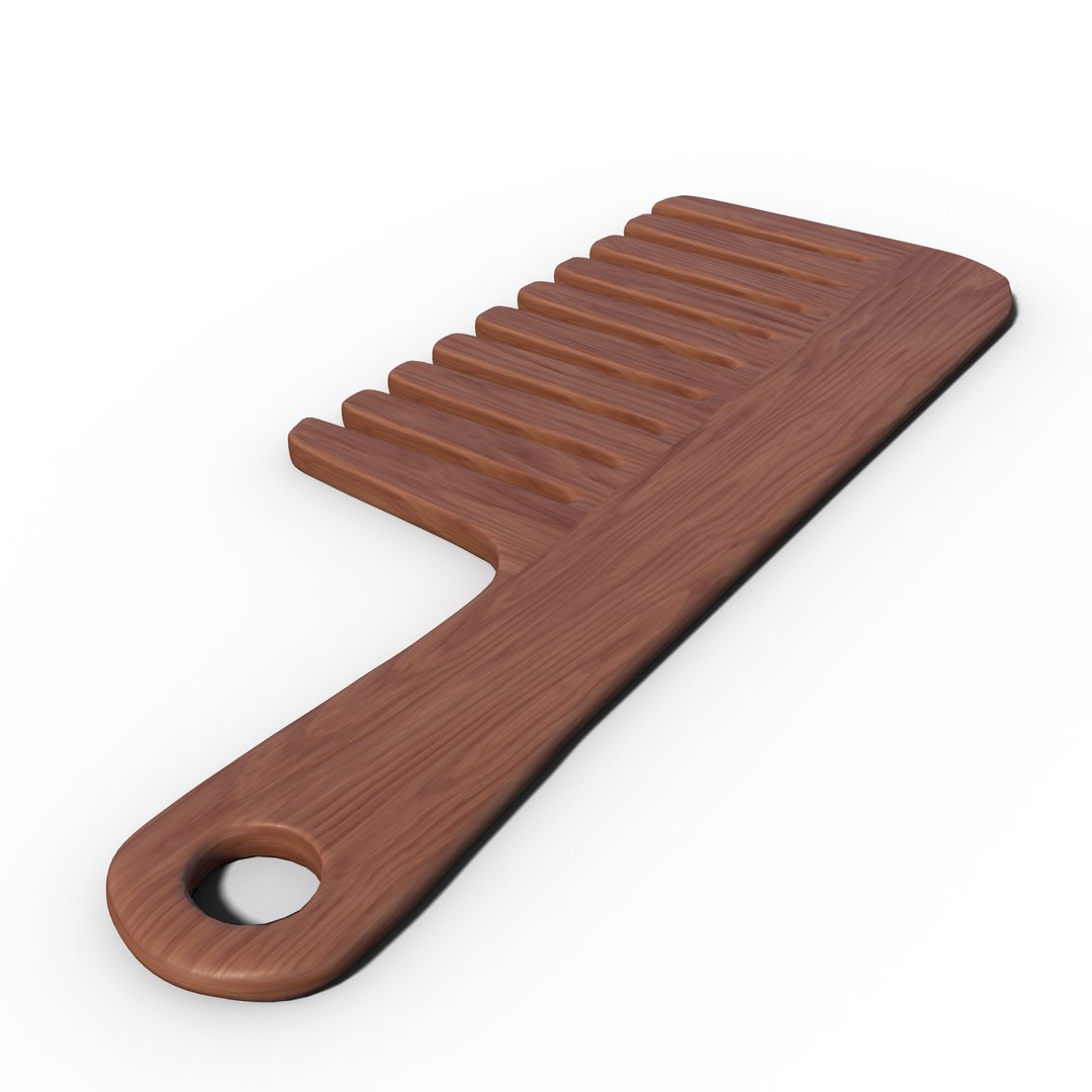 Comb Wooden Model - TurboSquid 2061094