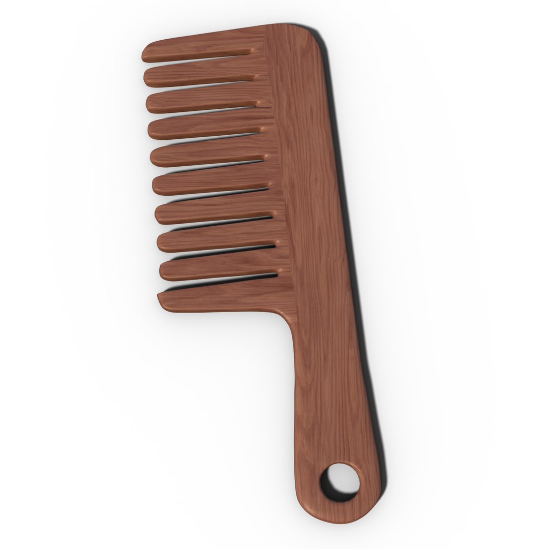 Comb Wooden Model - TurboSquid 2061094
