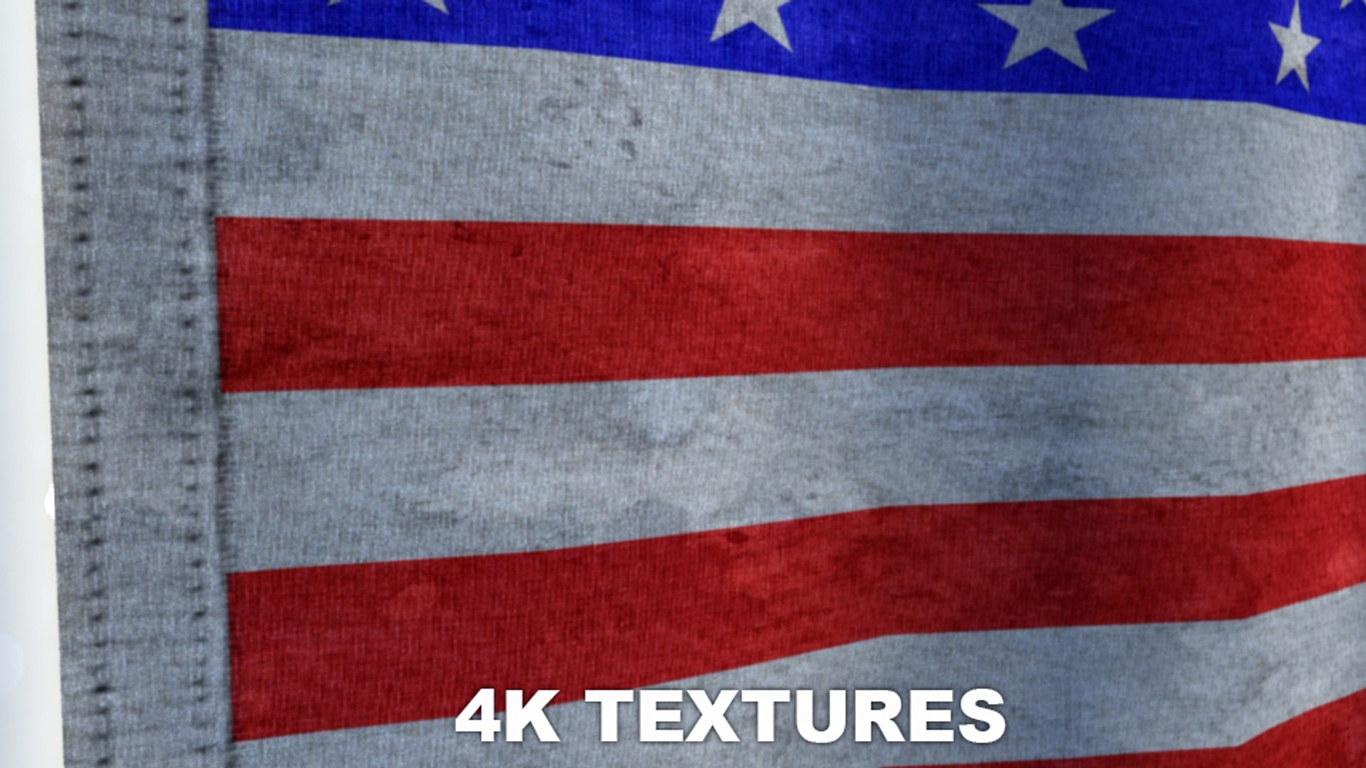 3d Model Simple Animation Flag