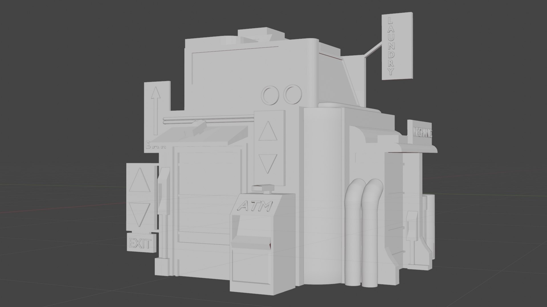 3D Model Cyberpunk Building - TurboSquid 2221650