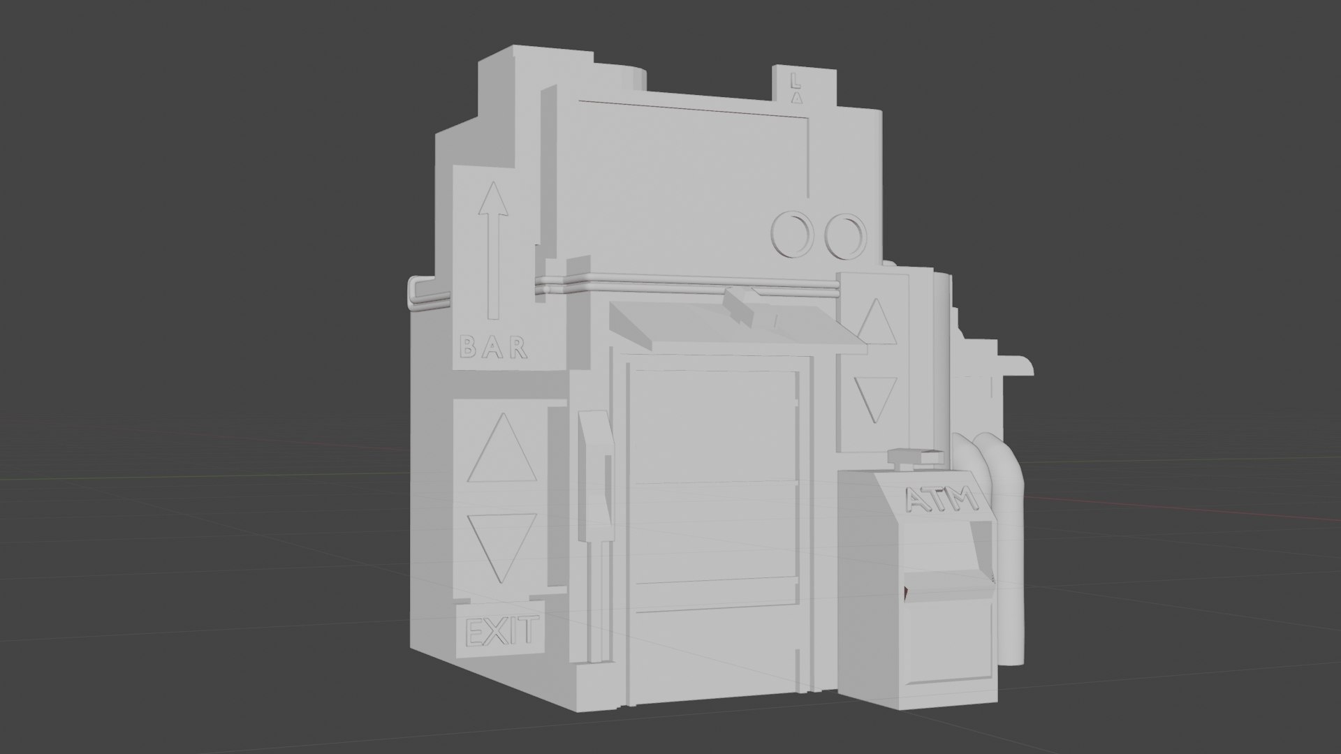 3D Model Cyberpunk Building - TurboSquid 2221650