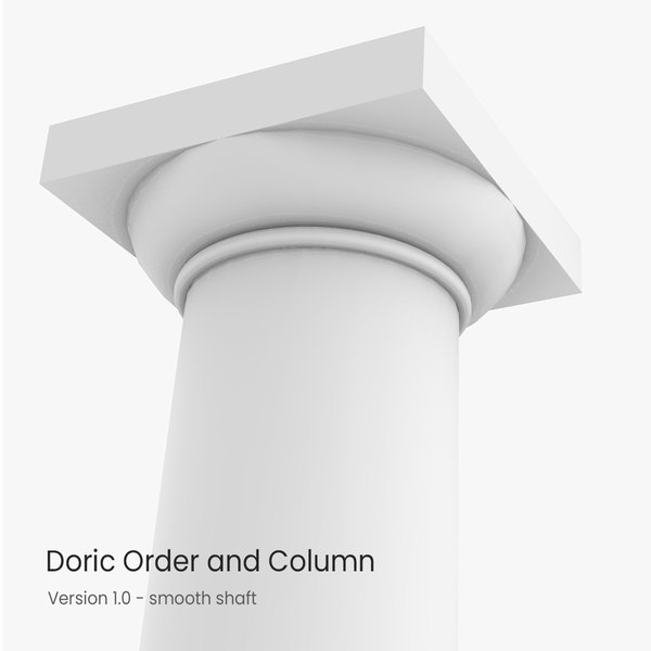 modelo 3d Doric Order and Column version 1 - TurboSquid 1991292