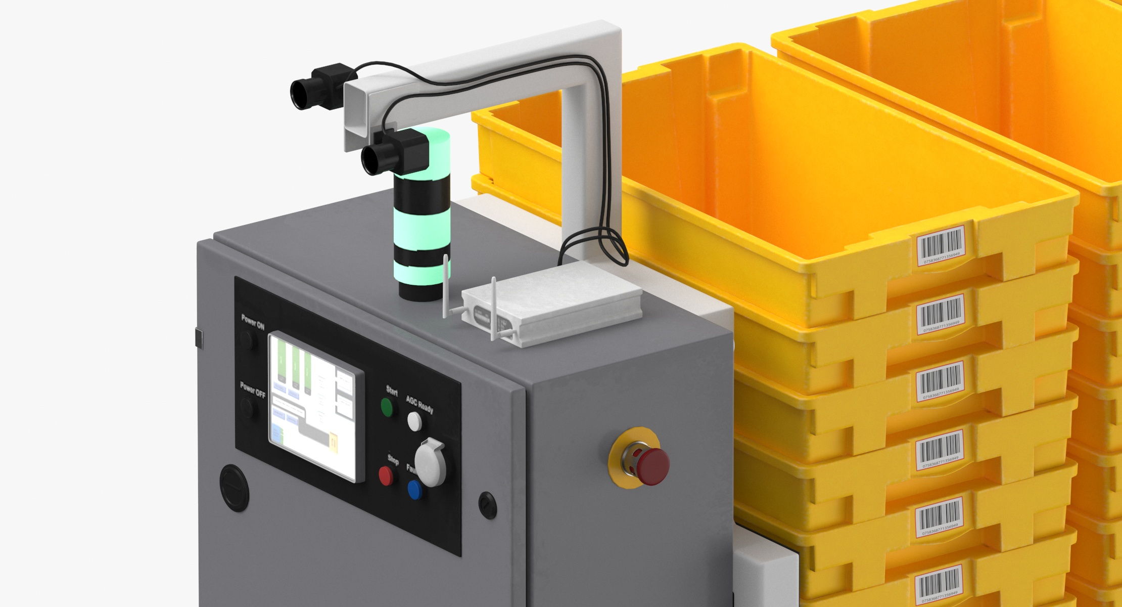 modelo 3d Robot de almacén Kermit encendido y apagado - TurboSquid 1978286