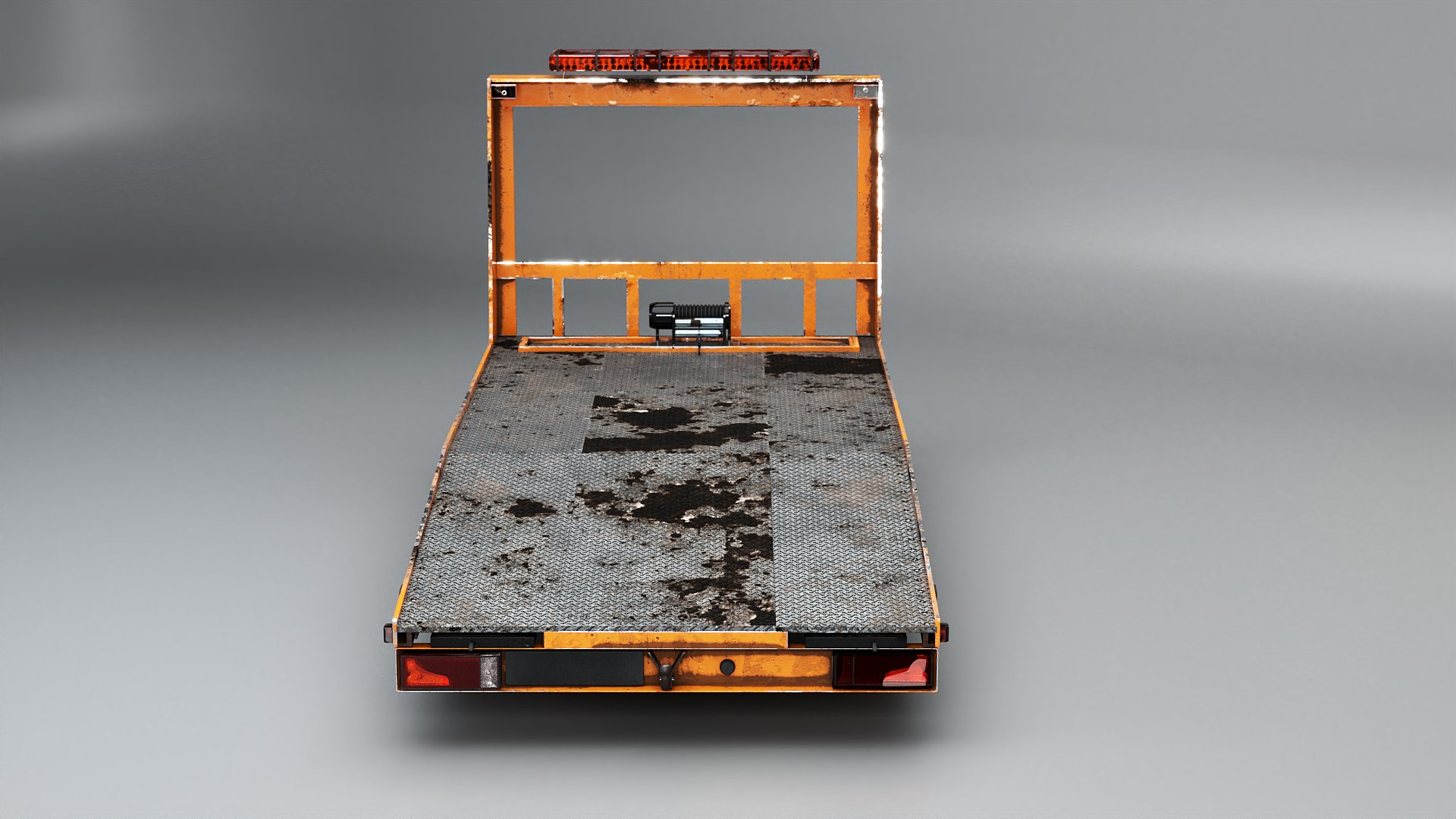 Aged Car Transporter Flatbed Tow Truck Body Model - TurboSquid 2428197
