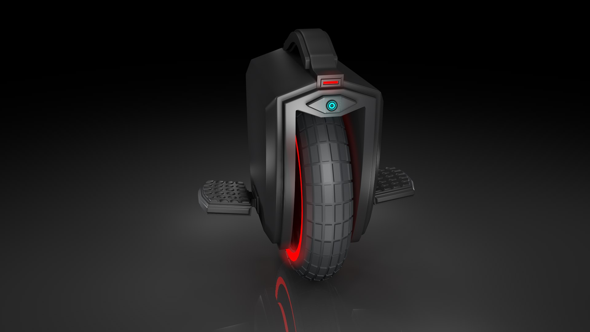 Electric Unicycle 3D Model - TurboSquid 2345886