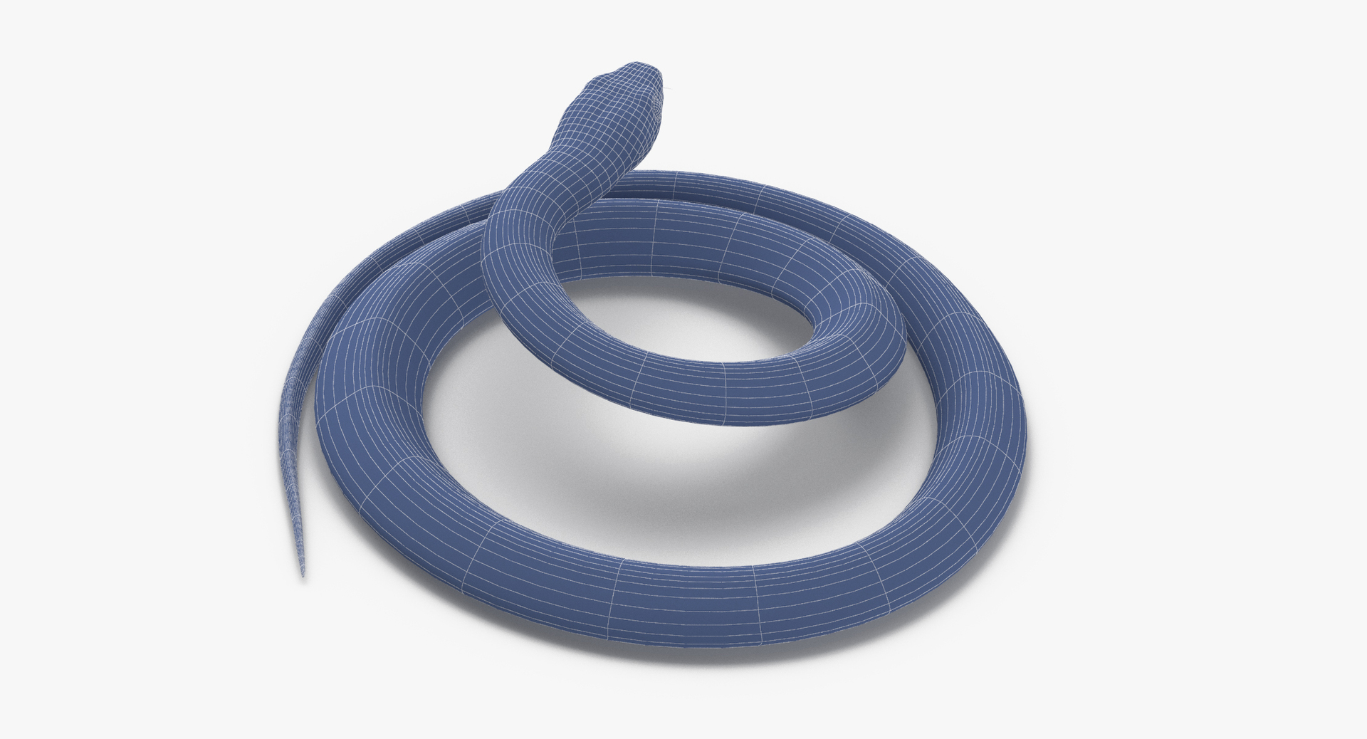 black snake rigged 3d model