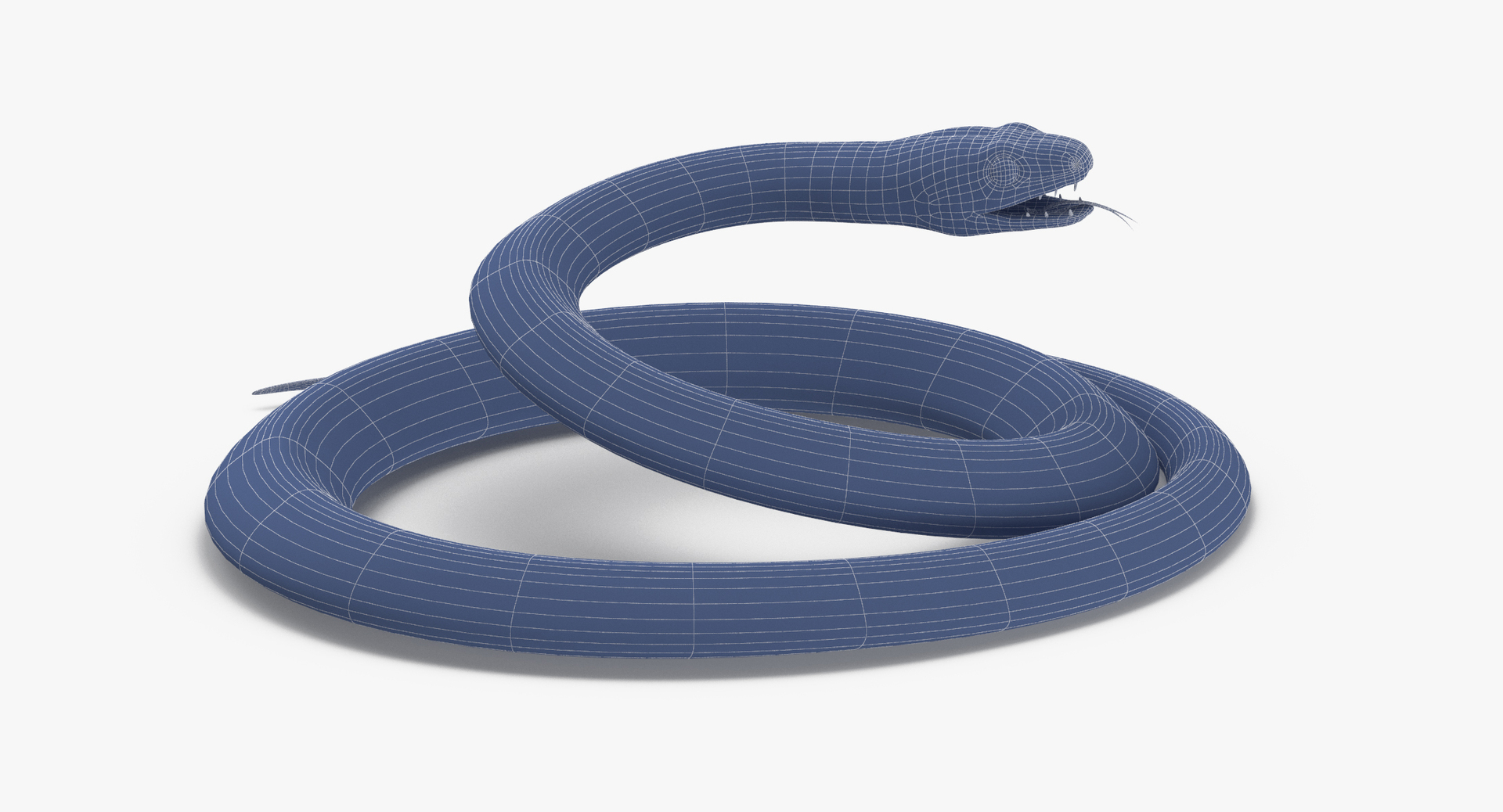 black snake rigged 3d model