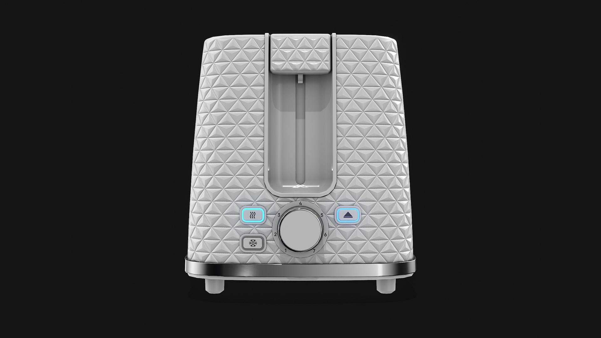 Toaster - White 3D Model - TurboSquid 2250328
