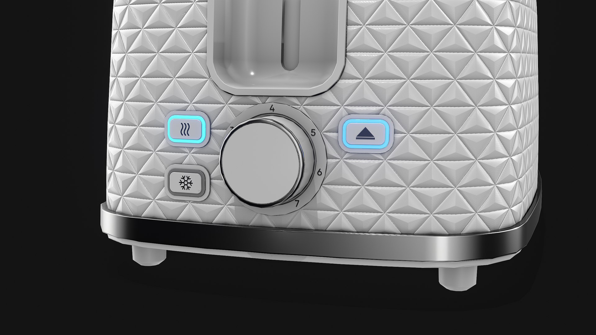 Toaster - White 3D Model - TurboSquid 2250328