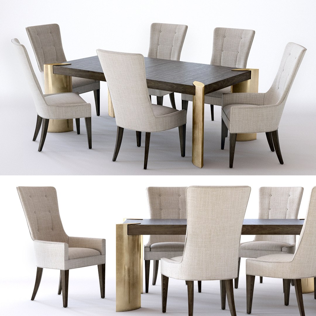 Profile dining table model - TurboSquid 1289307
