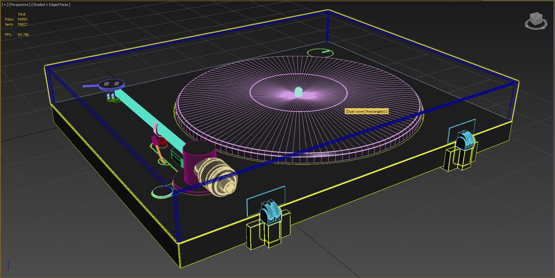 3d Model Replica Sony Vinyl Player