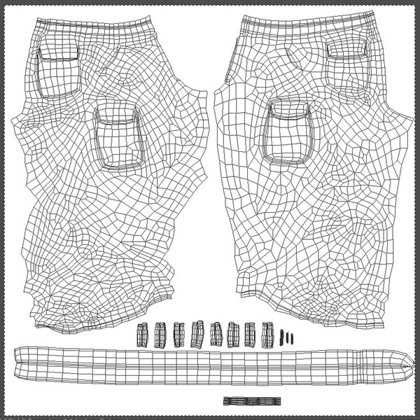 3d men s clothing military model