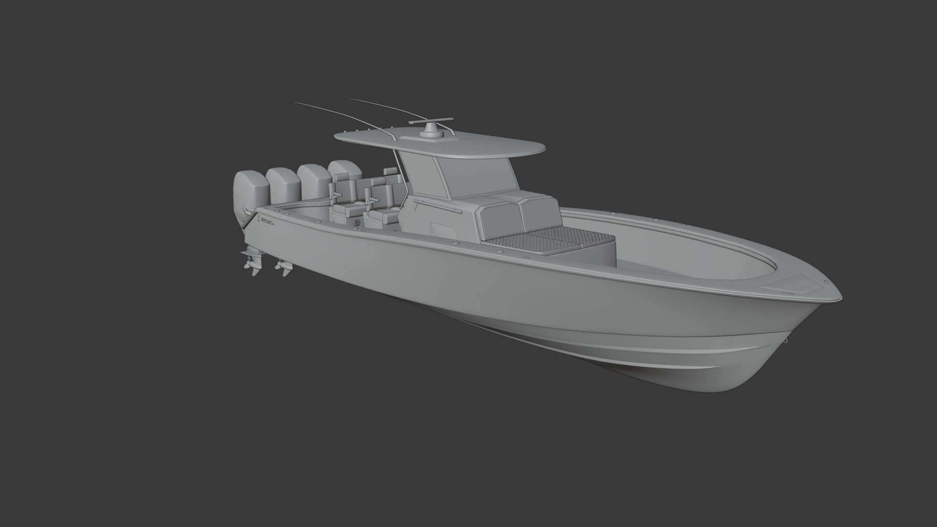 3D Generic Sport Center Console - TurboSquid 1824374