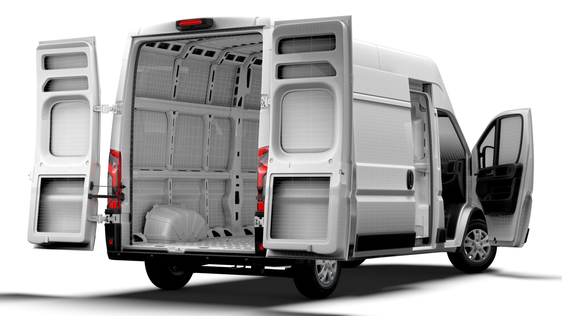 RAM Promaster E Van L3H3 HQ Interior 2025 3D Model - TurboSquid 2313872