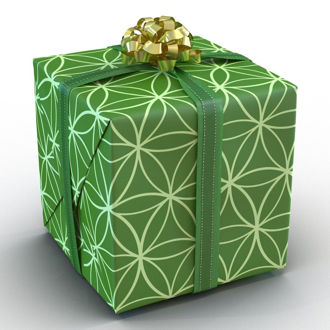 Giftbox 2 Green 3ds