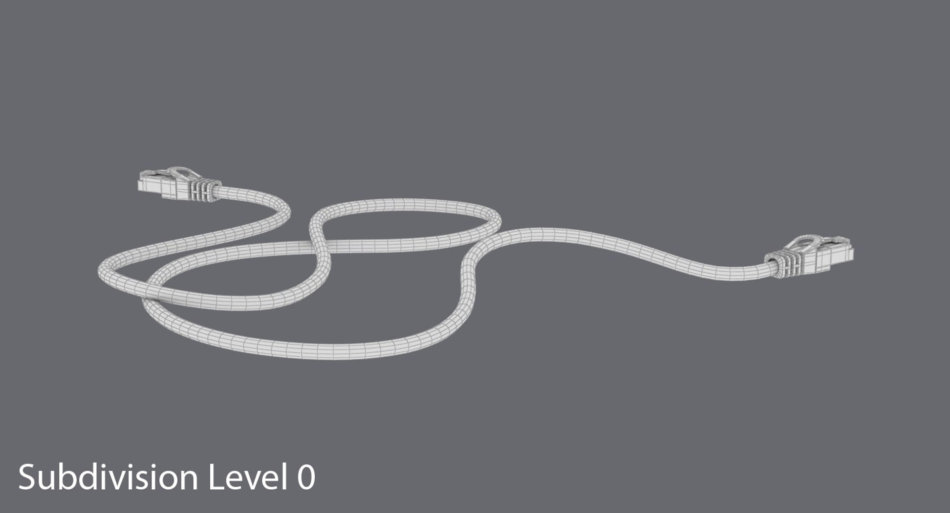 Ethernet-cable---cable-01 3D Model - TurboSquid 1160062