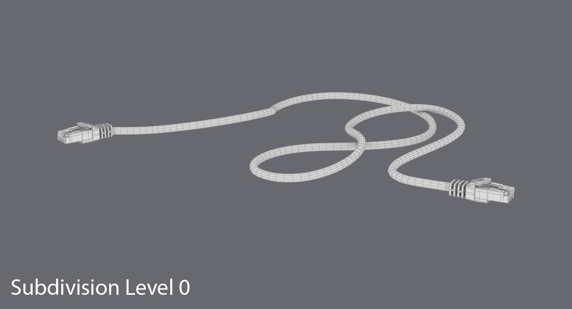 Ethernet-cable---cable-01 3D Model - TurboSquid 1160062