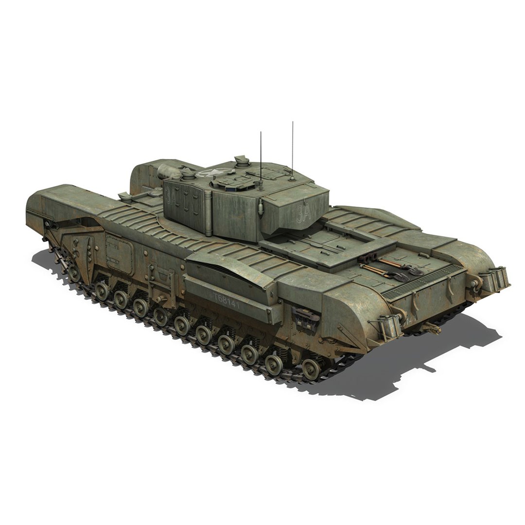3d British Churchill Mk Iii