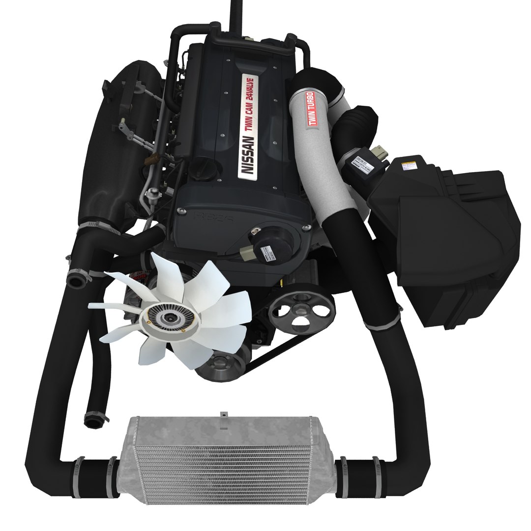 3D Rb26dett Engine 2 Nissan Skyline - TurboSquid 1375241