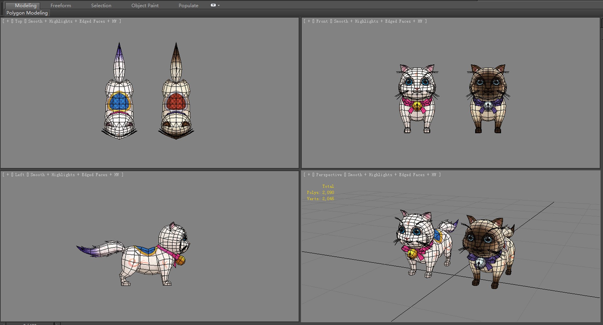 Cartoon Fat Cat Mount 3D - TurboSquid 1724613