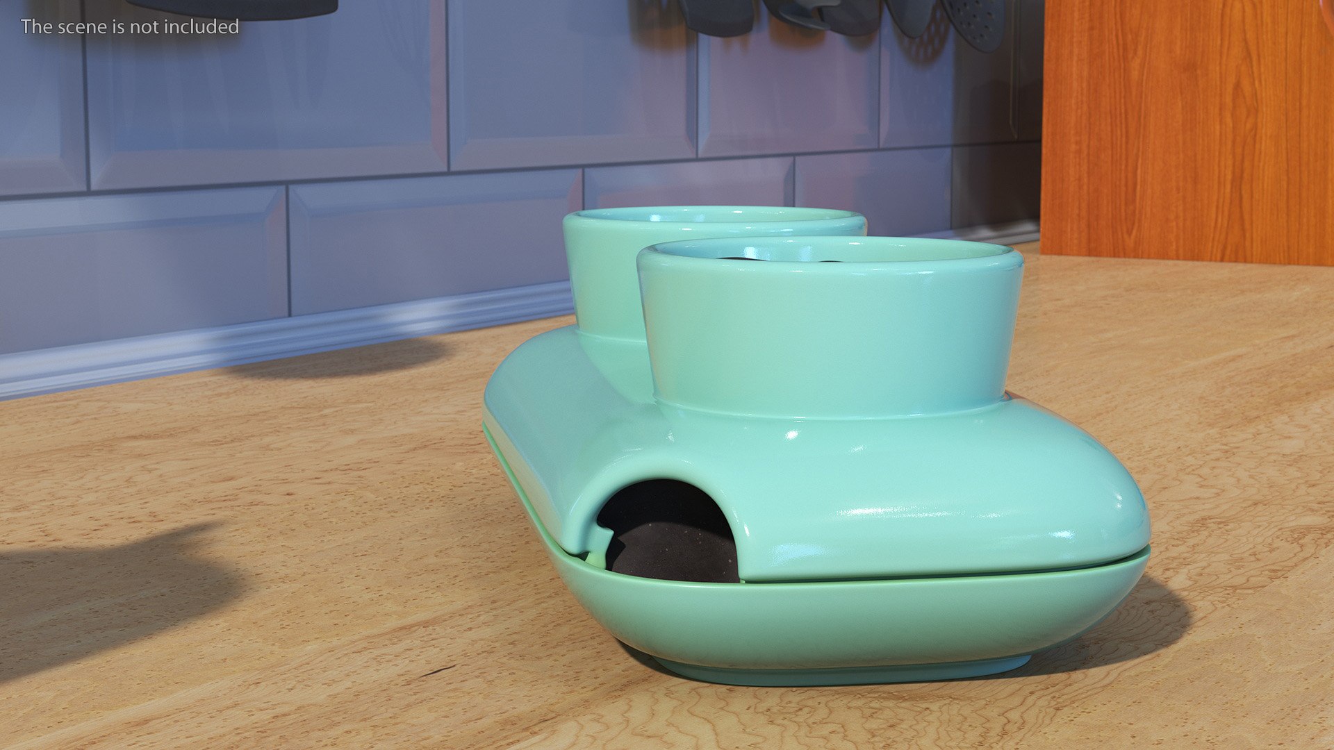 3D Double Herb Pot Sagaform Green - TurboSquid 2216630