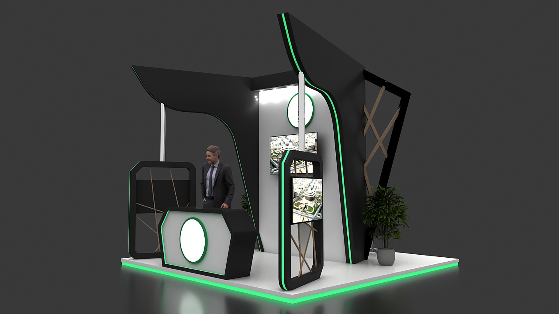 Booth 4x4 WING 3D Model - TurboSquid 2085688