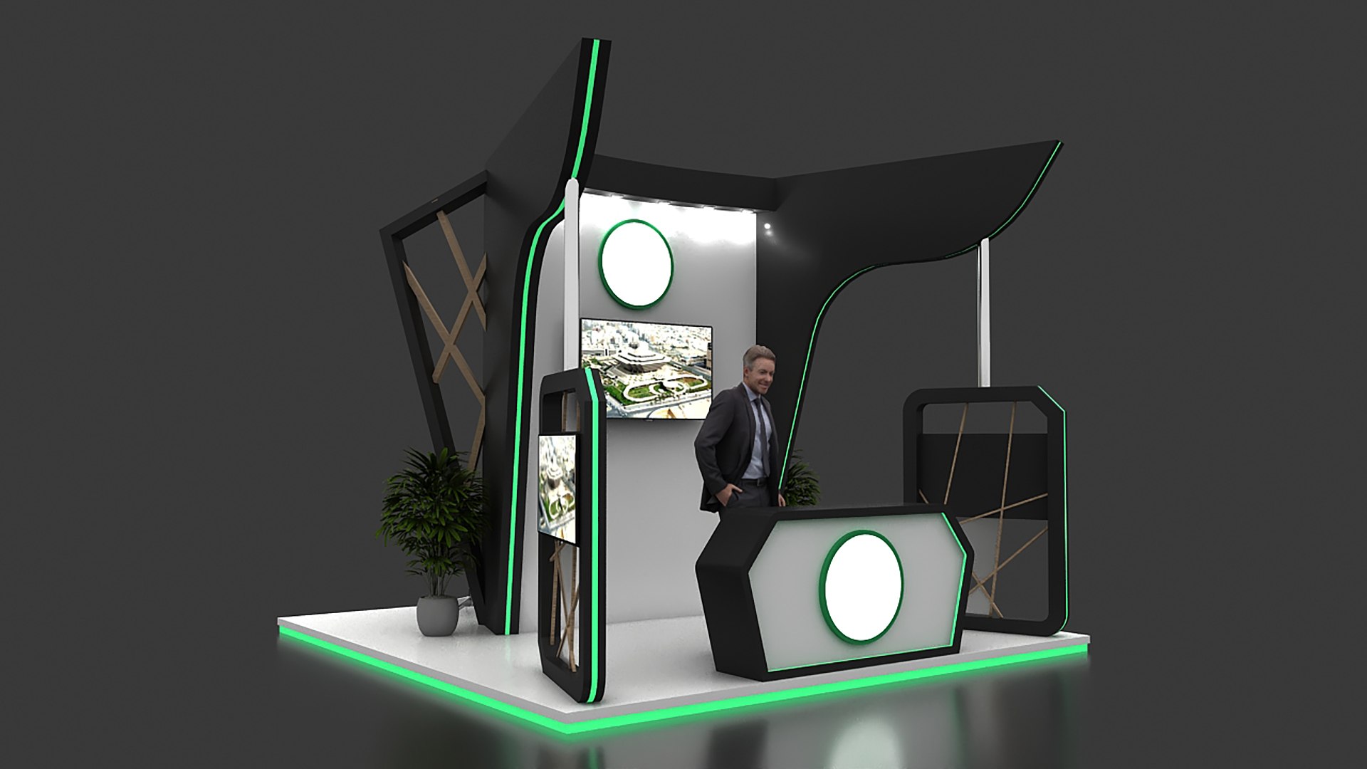 Booth 4x4 WING 3D Model - TurboSquid 2085688