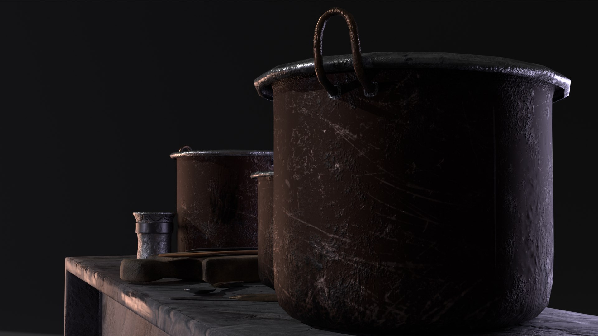 Vintage Kitchen Asset 3D Model - TurboSquid 2227492