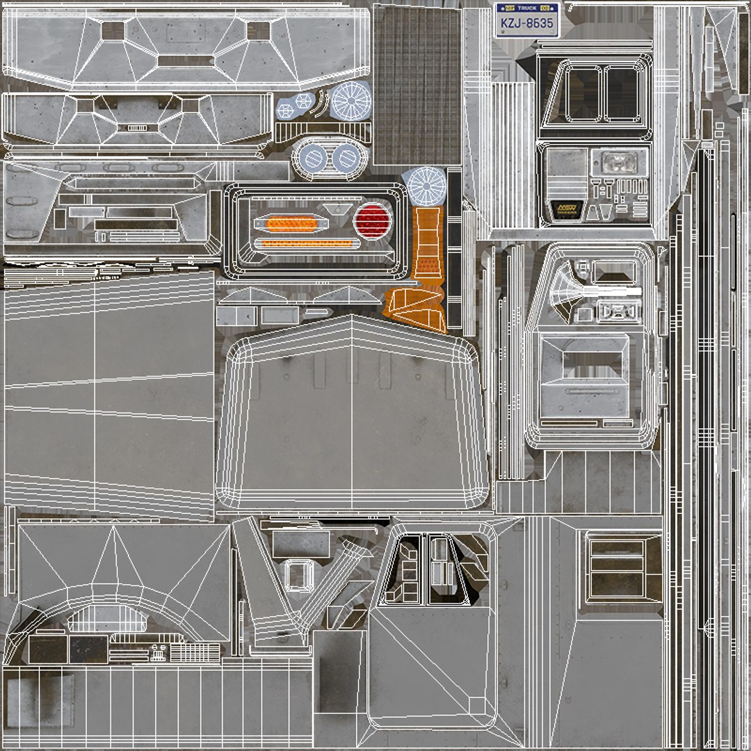 Semi Truck Day Cab - Low Poly 3D - TurboSquid 2278903