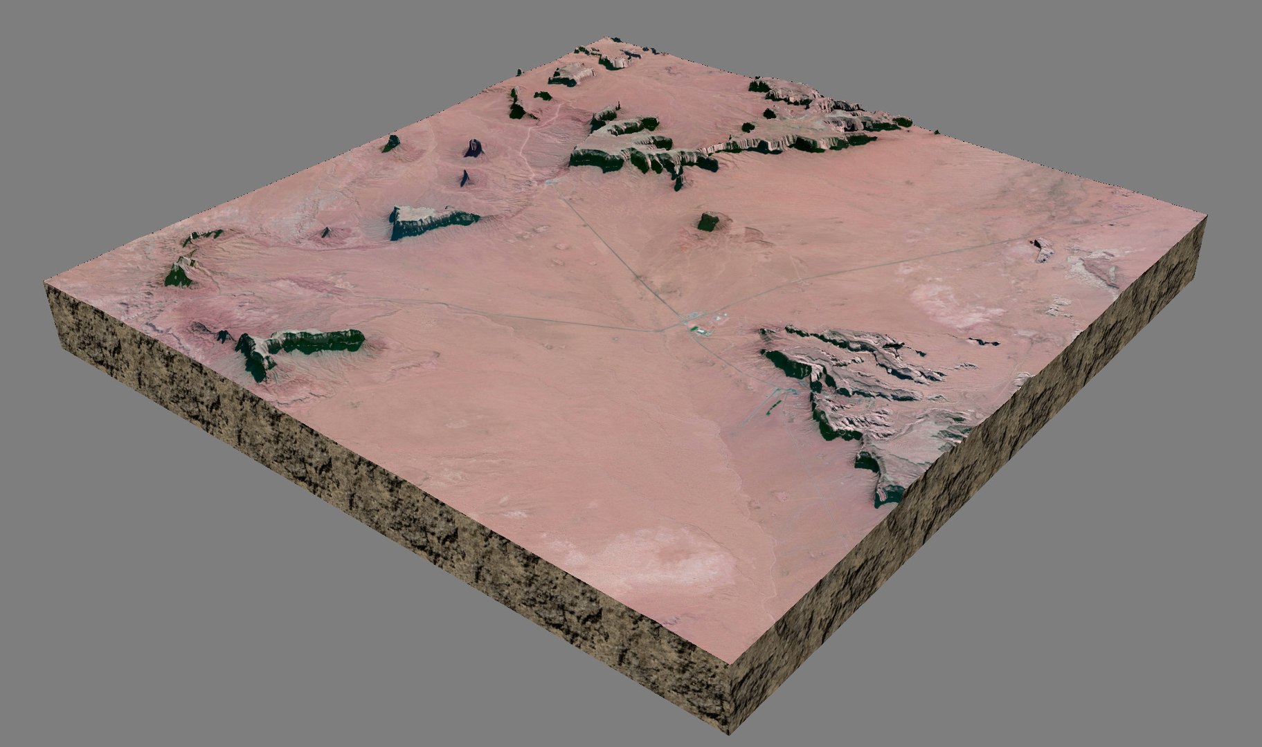Mesh Monument Walley 3d X