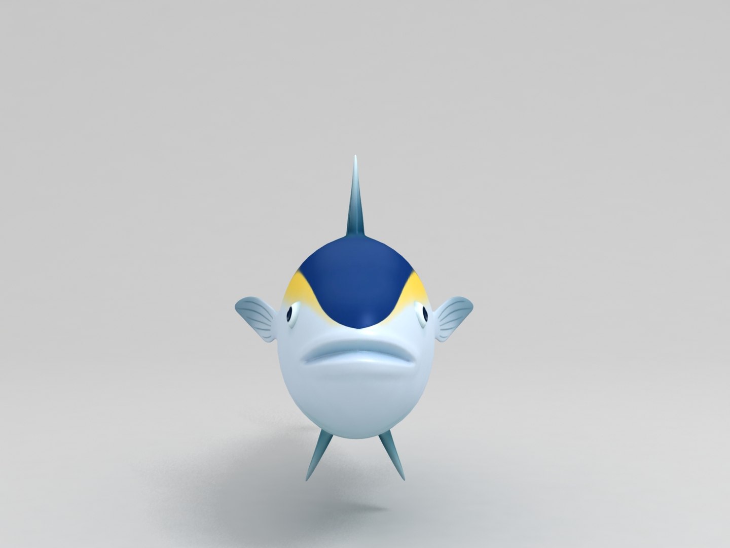 Tuna Cartoon 3D Model - TurboSquid 1166885