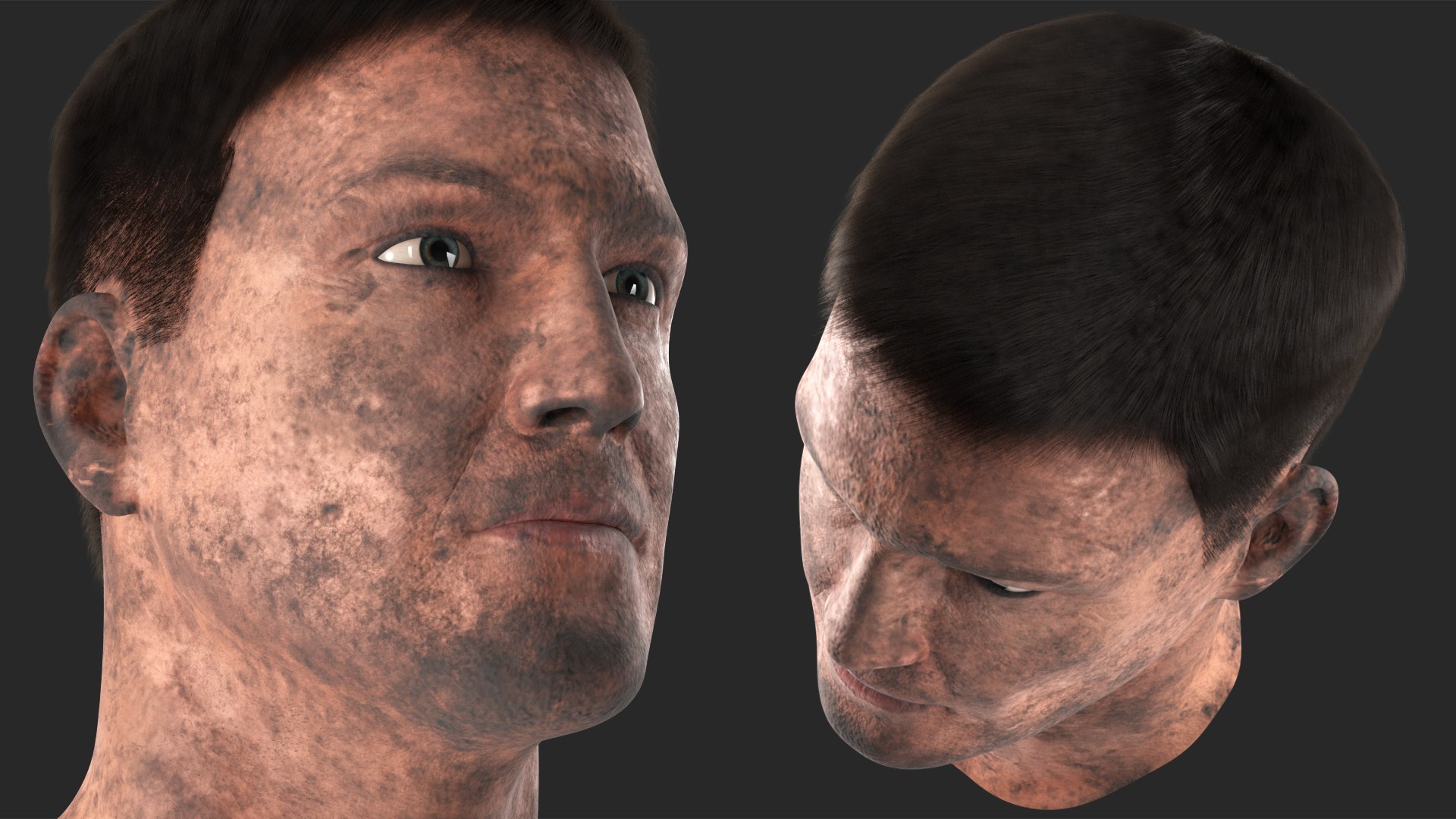 Miner Head Dirty Fur 3D Model - TurboSquid 2337761