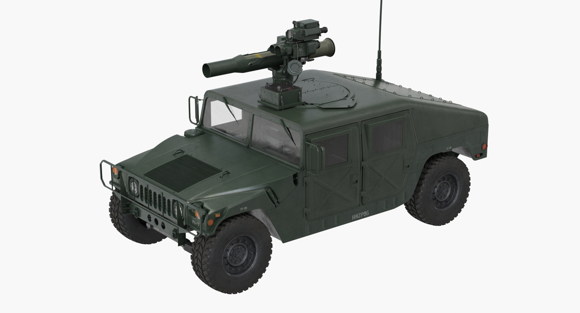 Hmmwv Tow Missile Carrier 3d Model