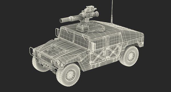 hmmwv tow missile carrier 3d model