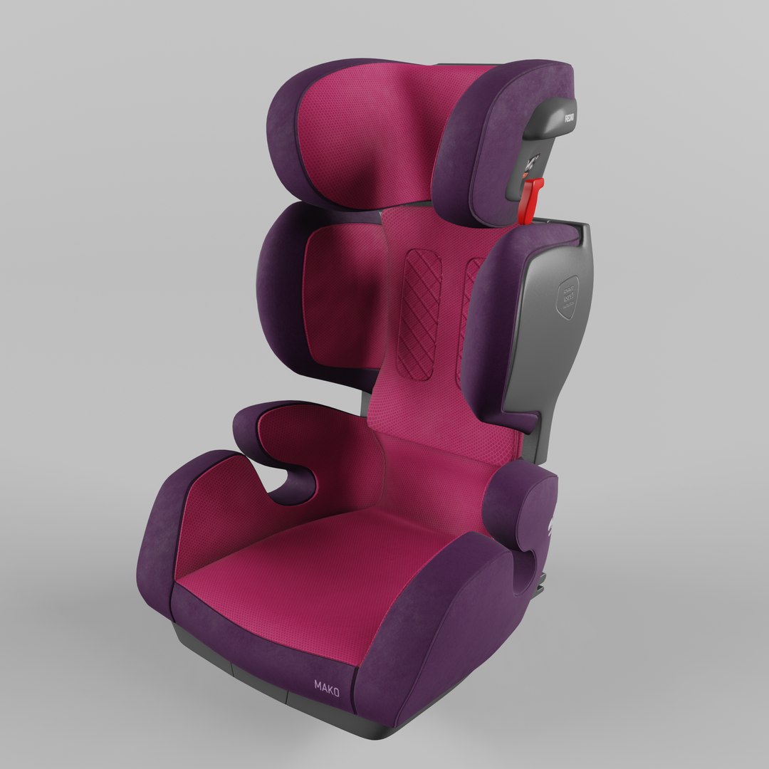 3D Recaro MAKO Children Car Seat Core Power Berry - TurboSquid 1763605