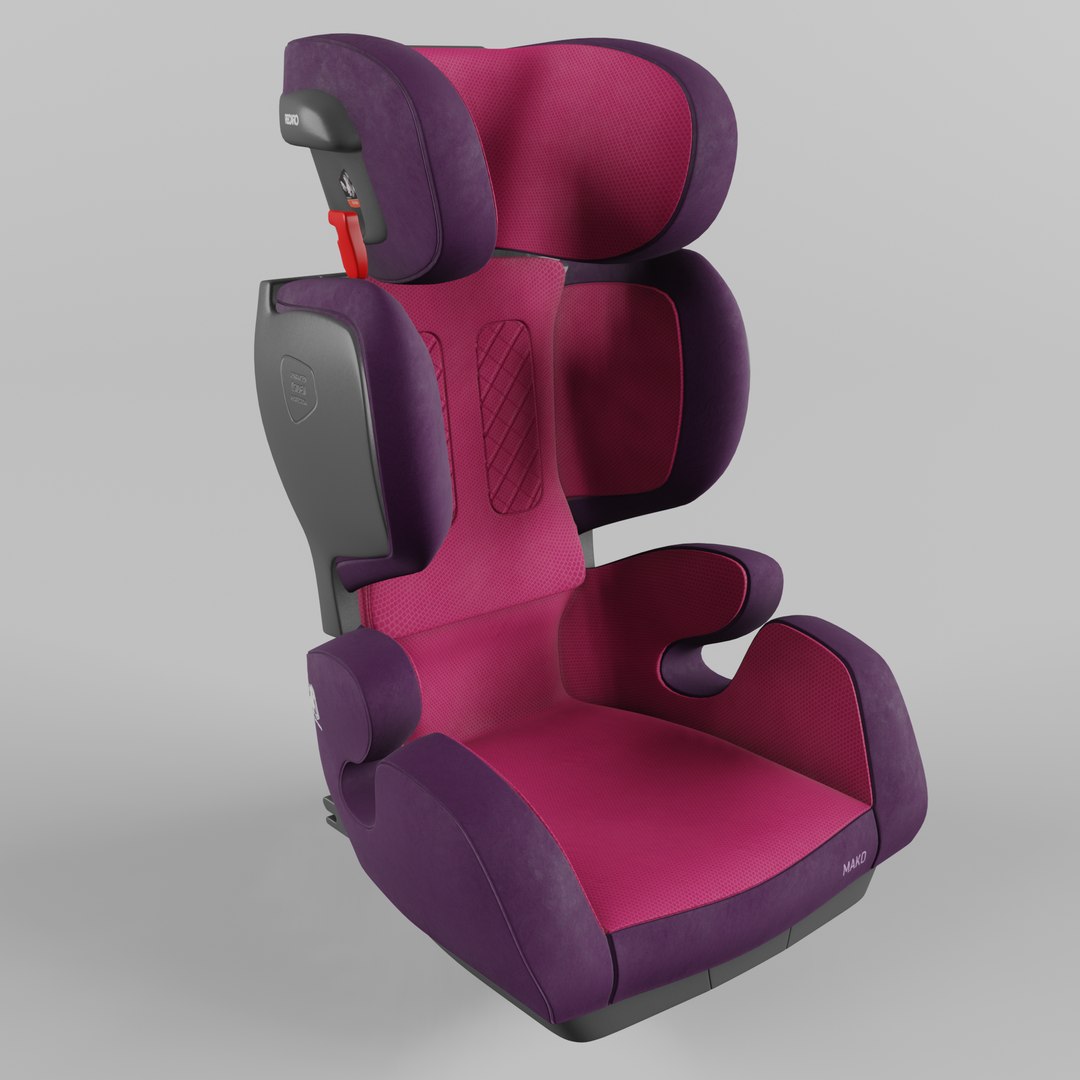 3D Recaro MAKO Children Car Seat Core Power Berry - TurboSquid 1763605