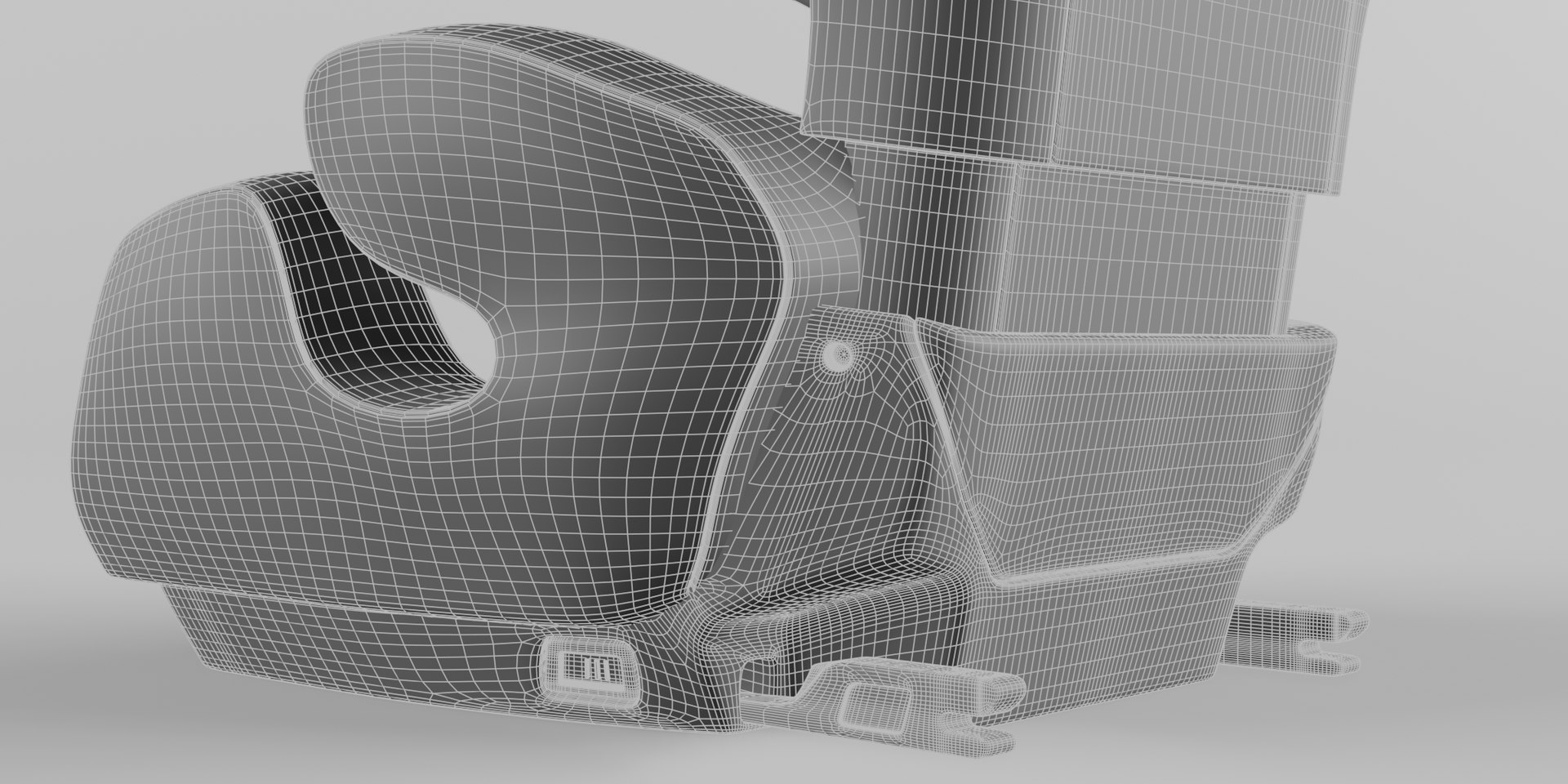 3D Recaro MAKO Children Car Seat Core Power Berry - TurboSquid 1763605