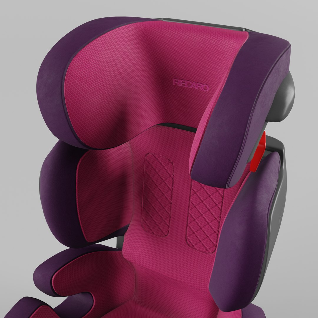 3D Recaro MAKO Children Car Seat Core Power Berry - TurboSquid 1763605