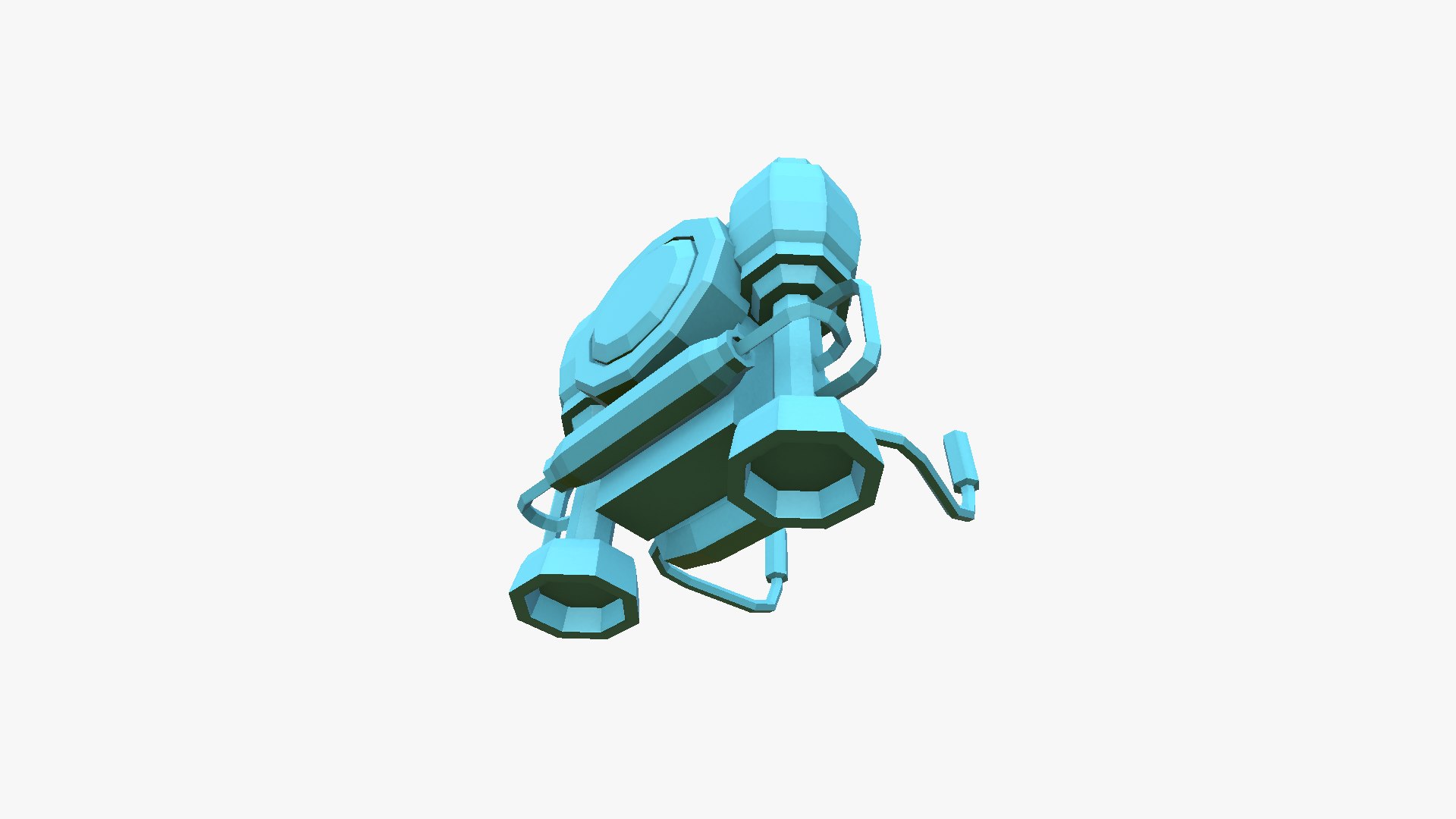 Jetpack Low Poly E05 - SciFi Character Design 3D Model - TurboSquid 2255387