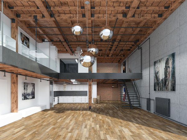 Warehouse Home Loft Office 3D model - TurboSquid 1848932