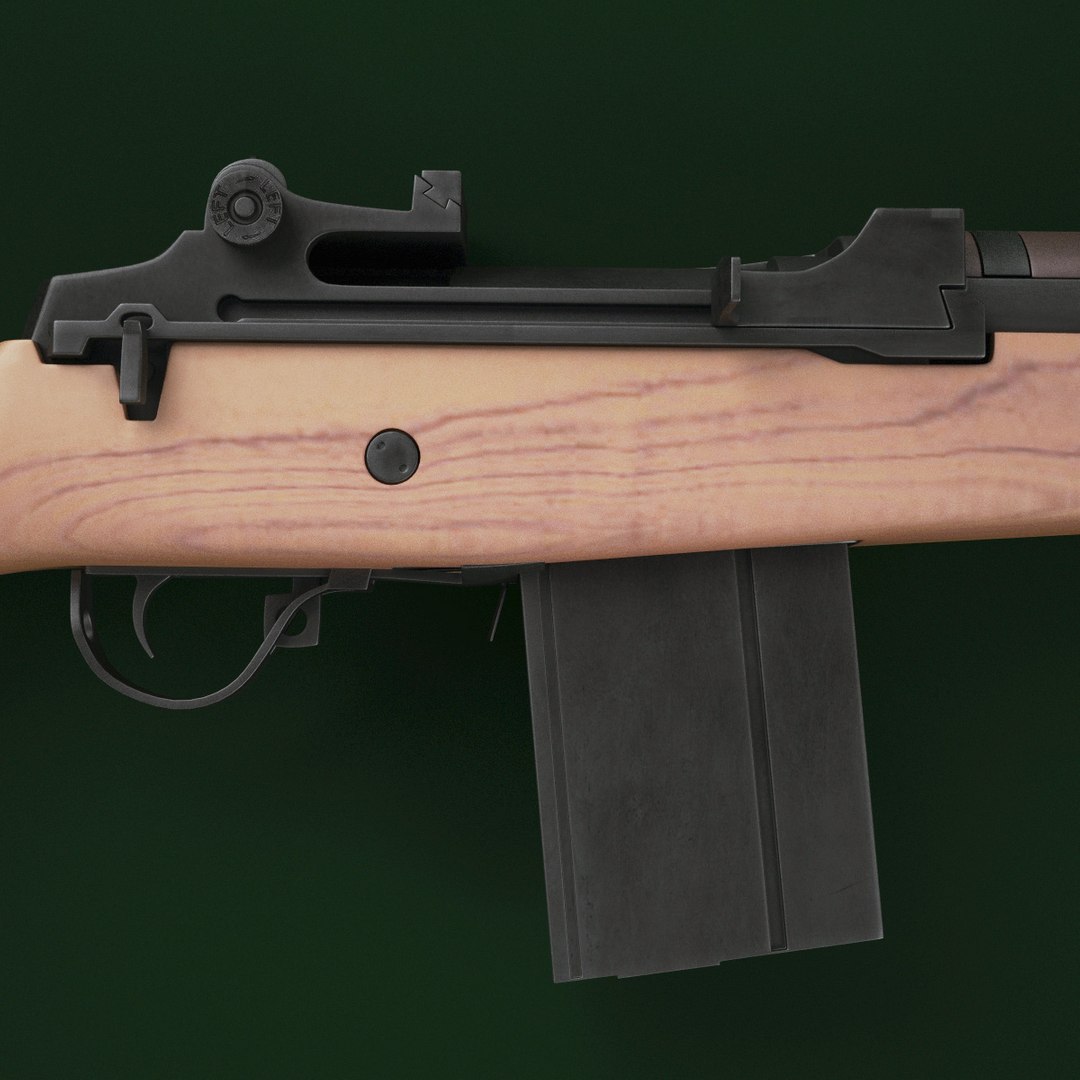 3d m14 rifle m6 bayonet