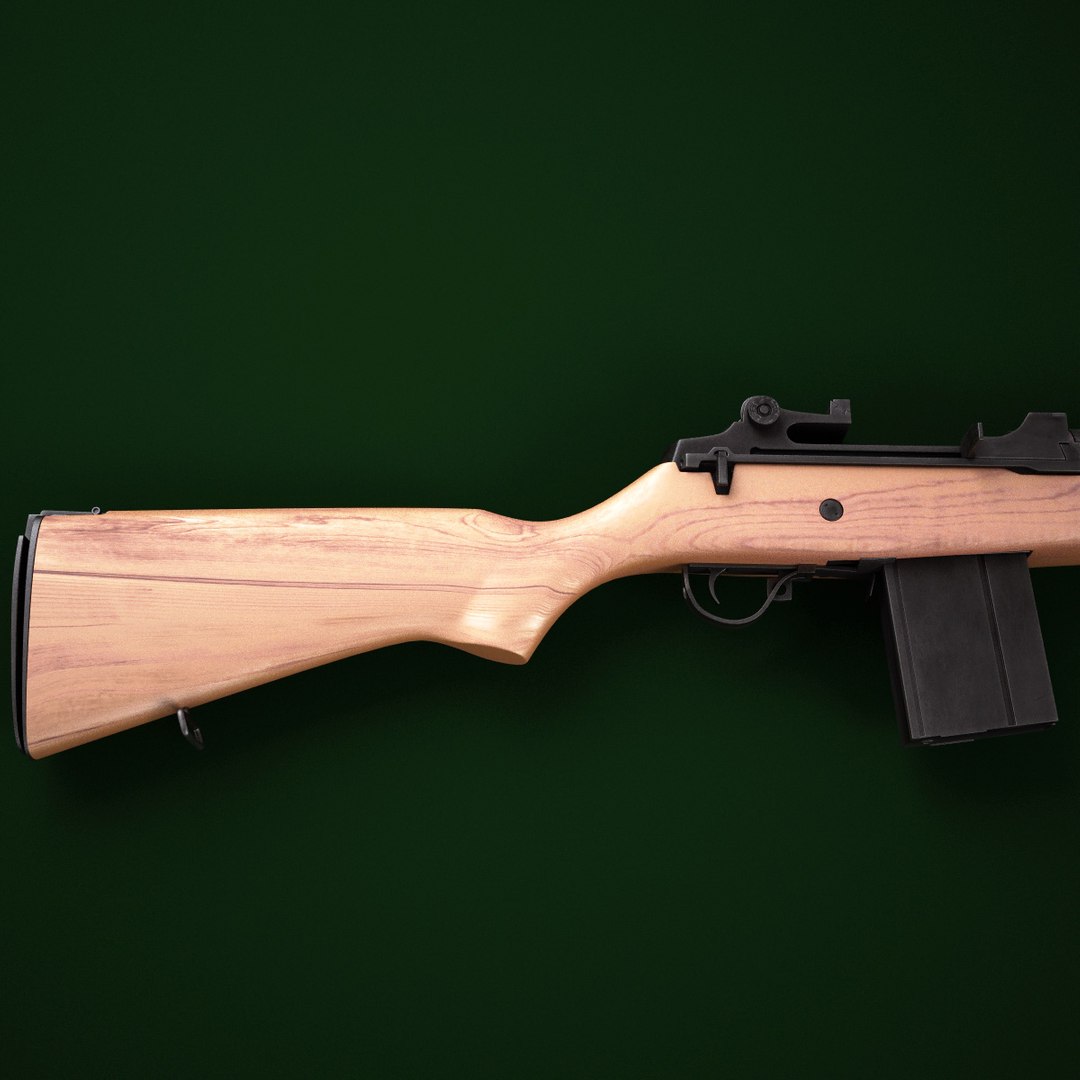 3d M14 Rifle M6 Bayonet