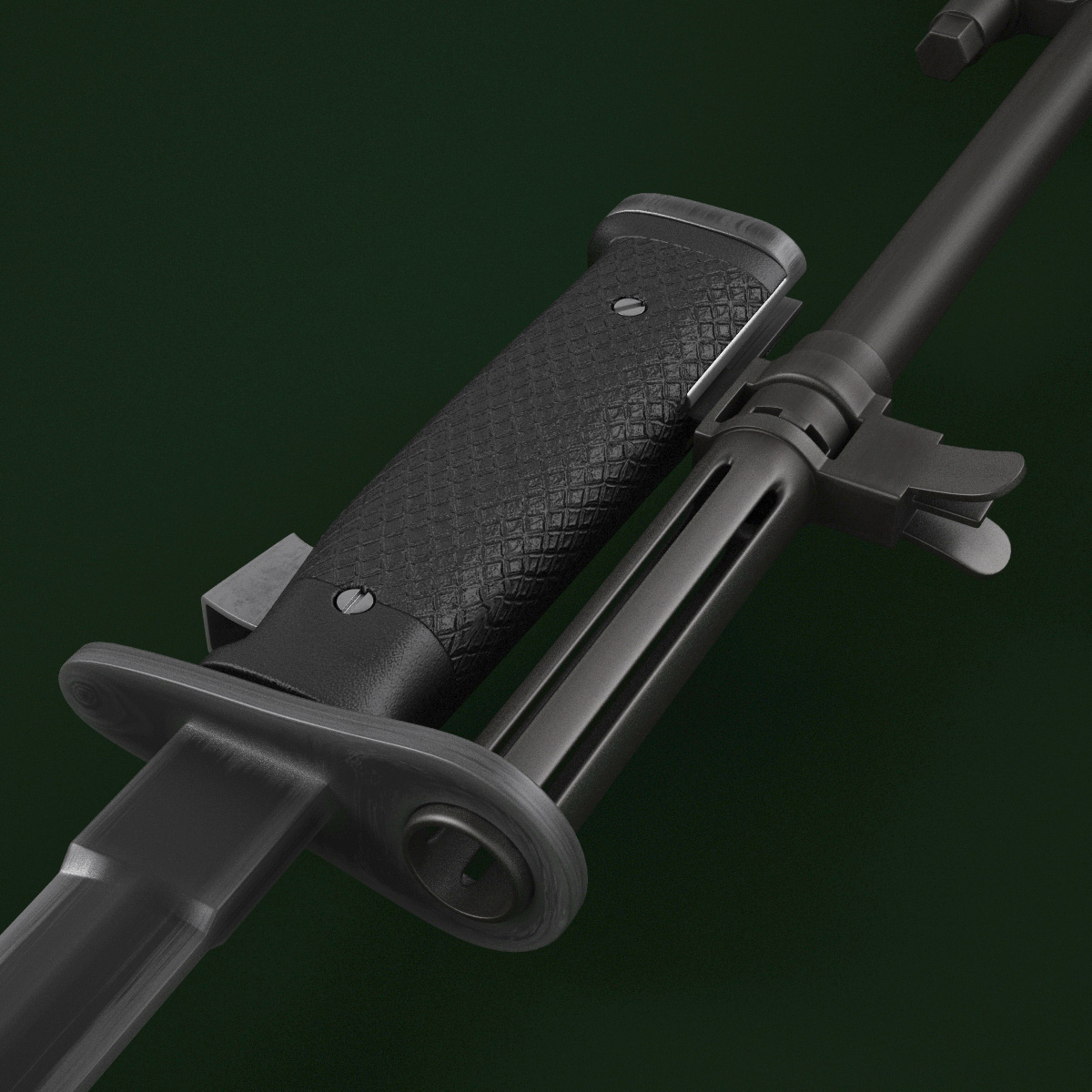 3d m14 rifle m6 bayonet