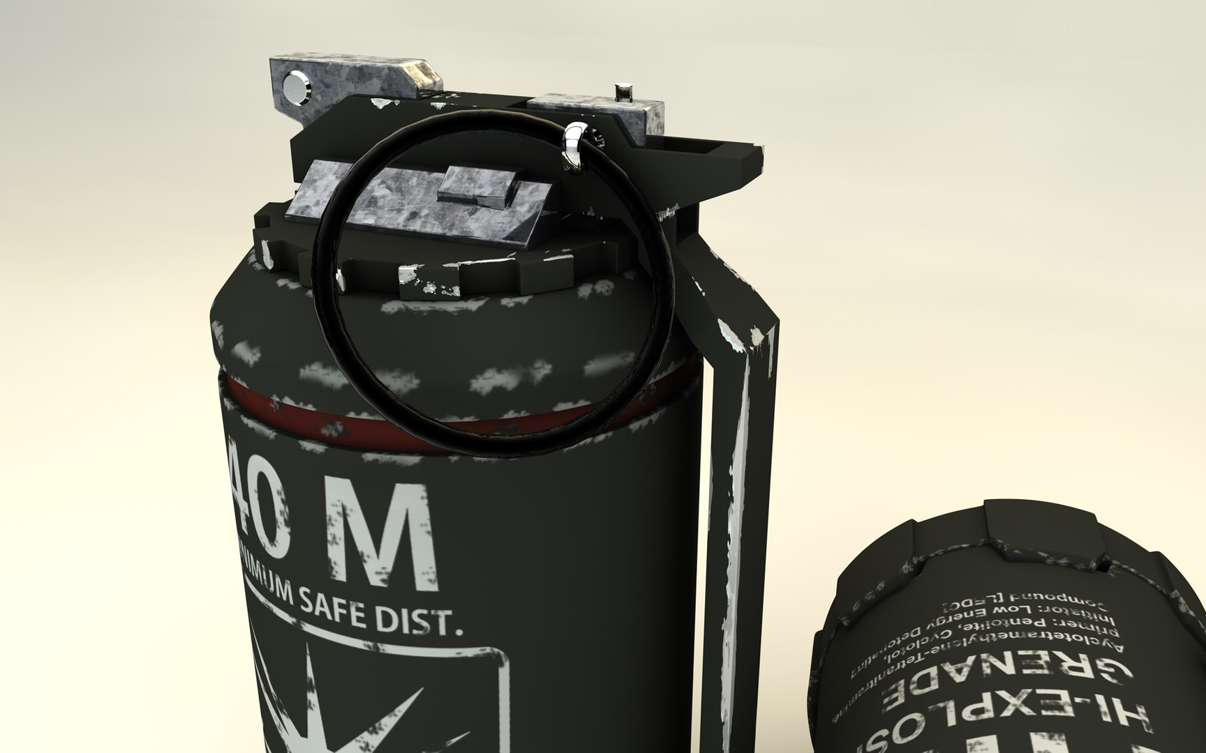 Grenades Elisium 3d C4d