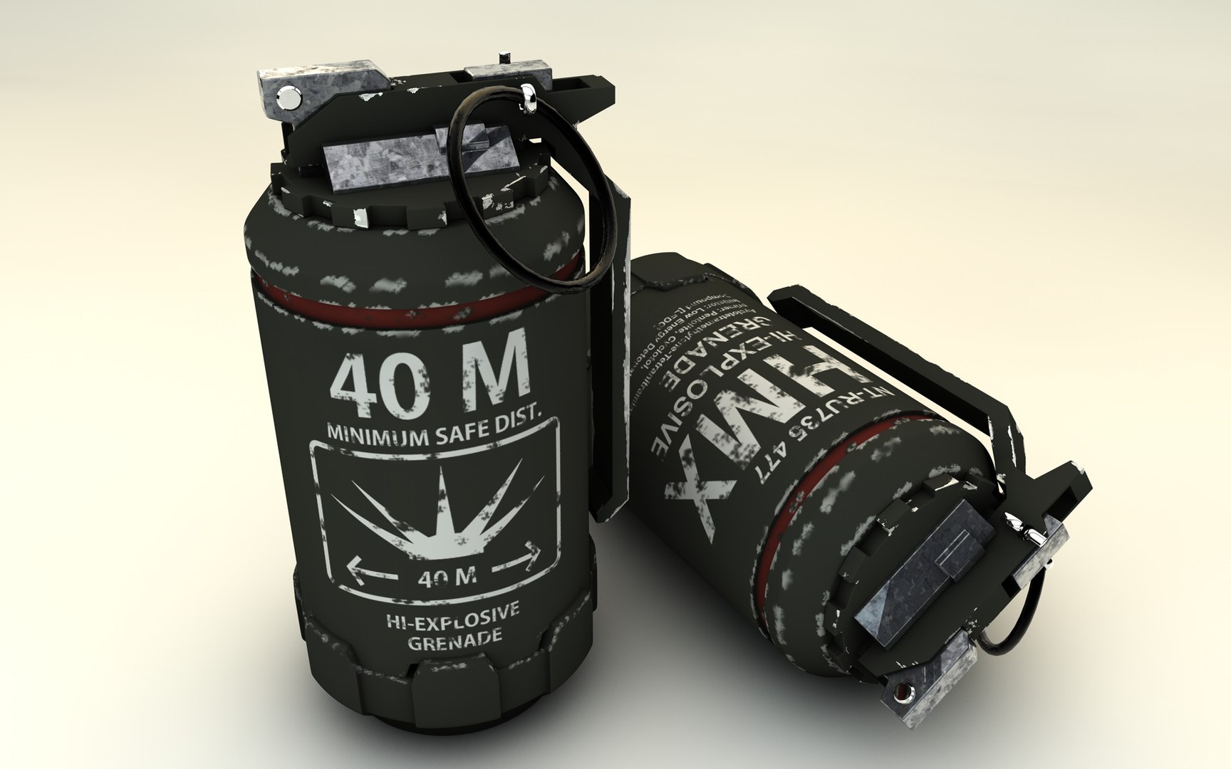 Grenades Elisium 3d C4d