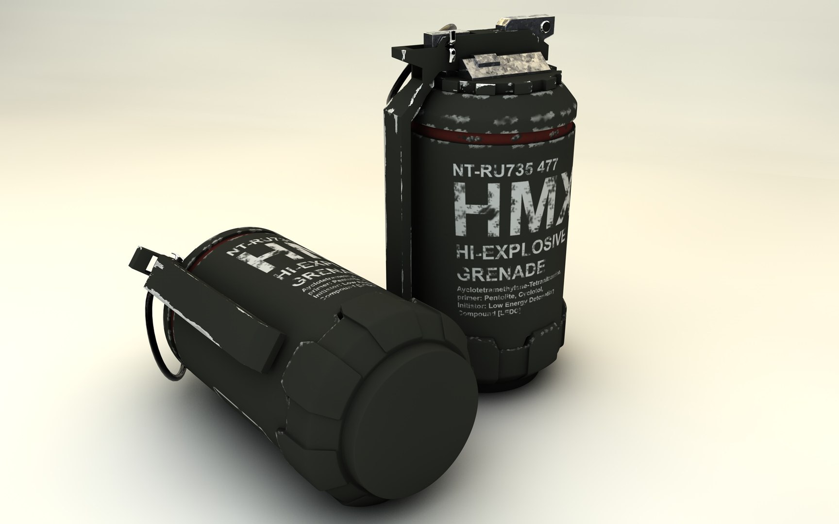Grenades Elisium 3d C4d