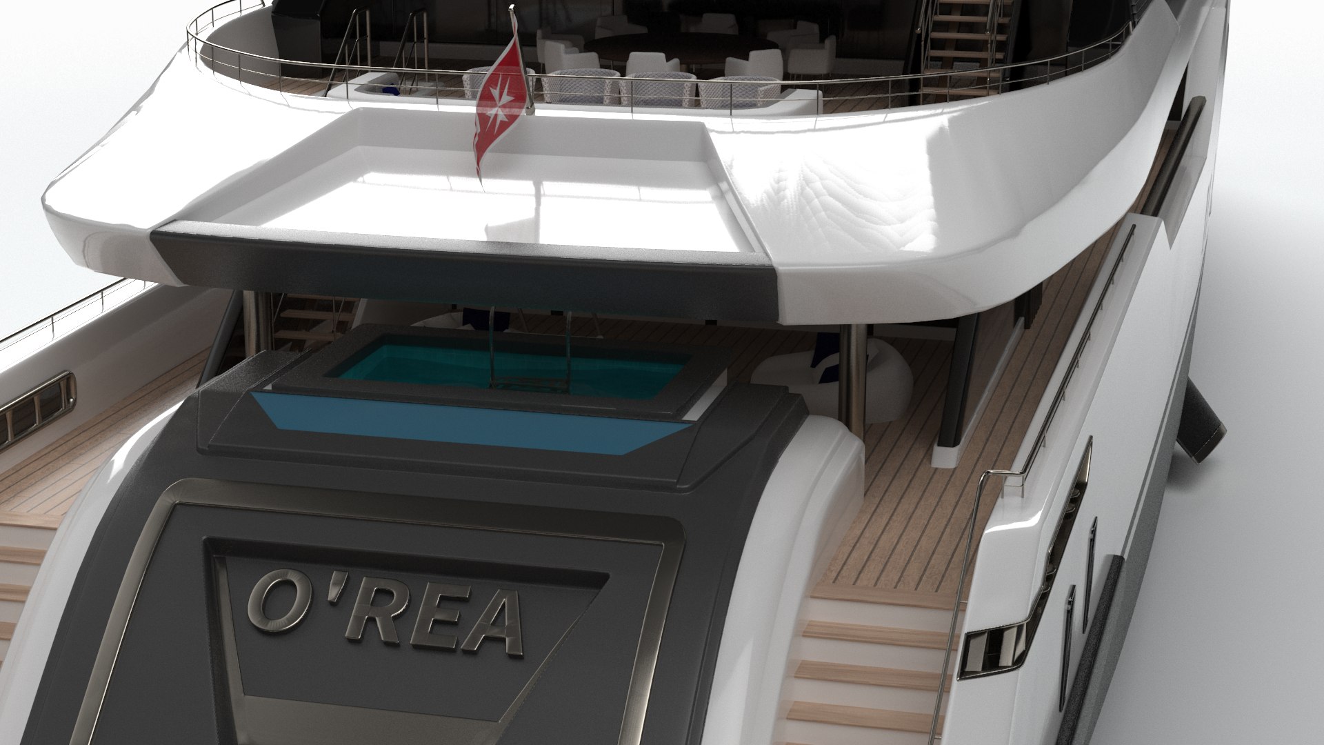 O Rea Superyacht Dynamic Simulation model - TurboSquid 2031021